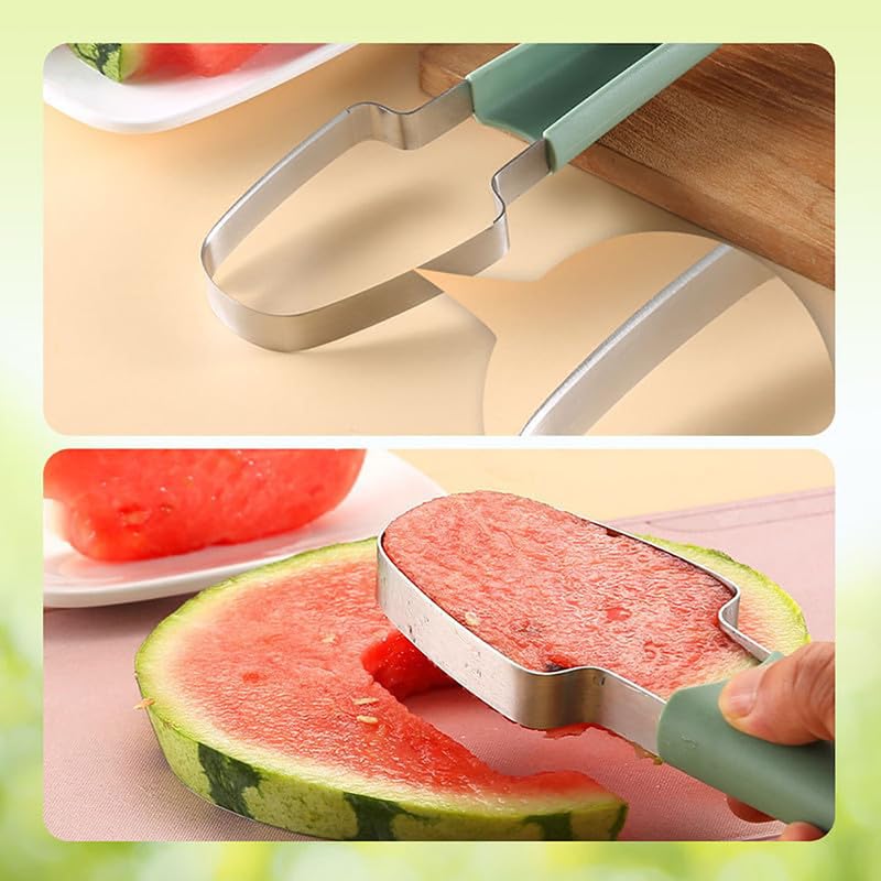 2024 Watermelon Cutter, 3-in-1 Watermelon Fork Slicer Cutter Stainless Steel Watermelon Windmill Cutter, 3 In 1 Summer Watermelon Cutting Tool Fork Slicer Knife Set for Home