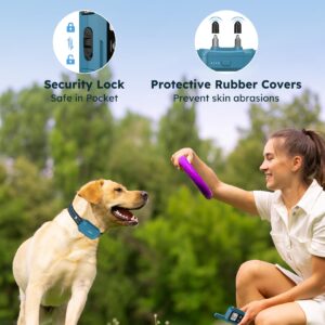 Jugbow Dog Shock Collar 2 Dogs - 4200FT Dog Training Collar with Remote, IPX8 Waterproof E Collar for Dogs Training Rechargeable Collars for Large Medium Small Dogs (10-120lbs)