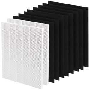 cero d480 replacement filter d4 compatible with winix d480 air purifier, item number 1712-0100-00, 2 grade filter & 8 activated carbon filters