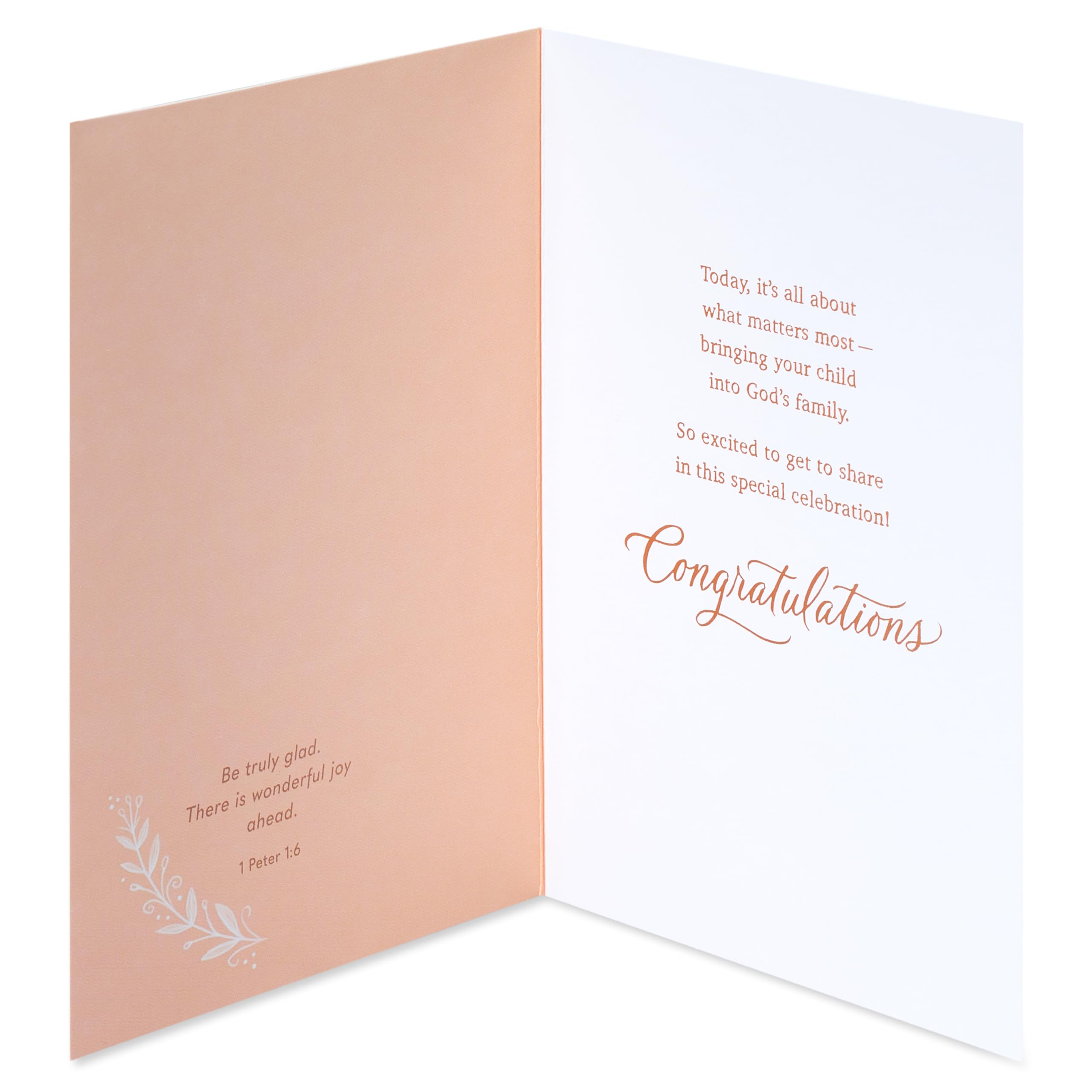 American Greetings Baptism Card (Wonderful Joy Ahead)