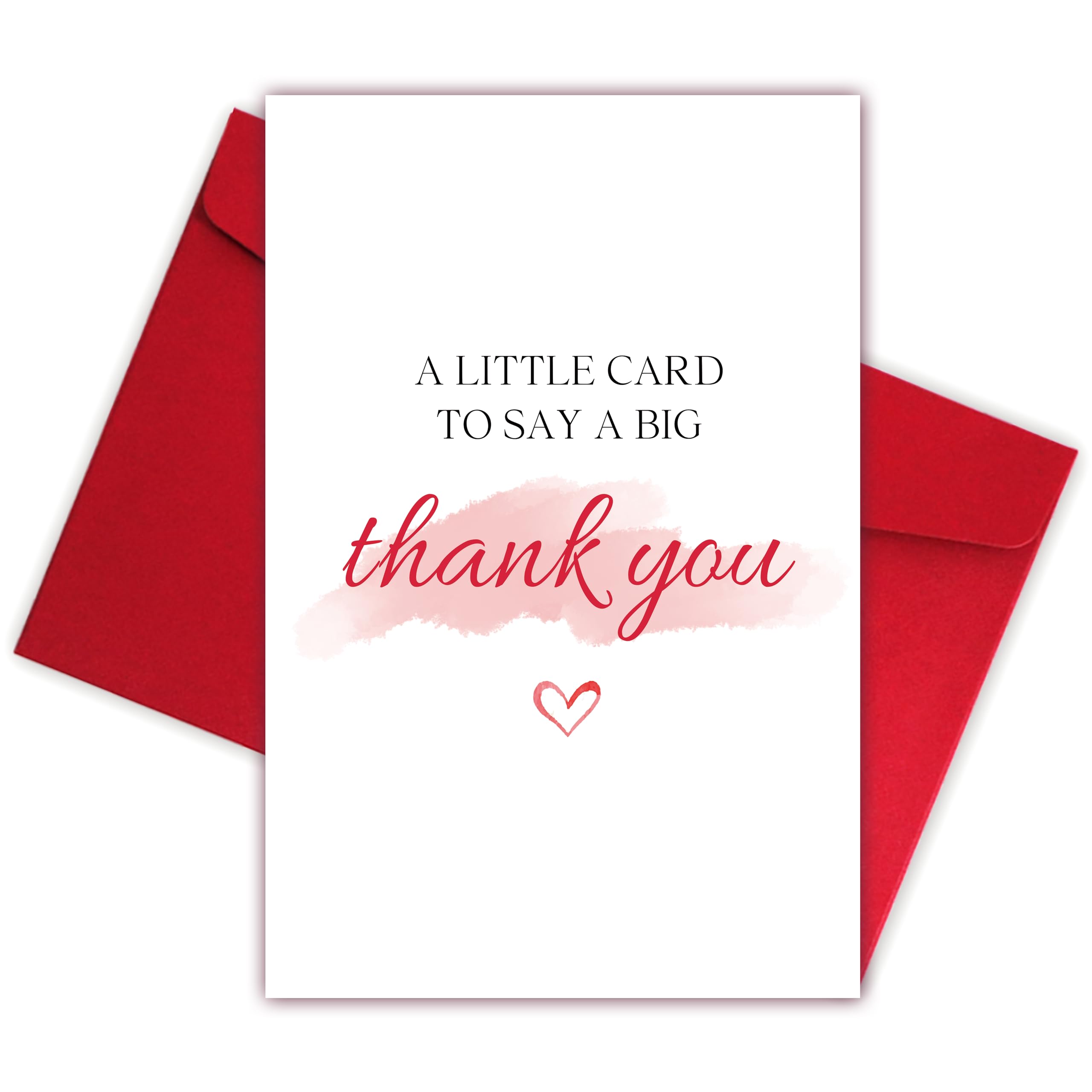 Simple Thank You Card for Him Her, Thank You Gifts Card for Mentor Boss, Lovely Thank You Card for Mom Dad, A Little Card to Say A Big Thank You