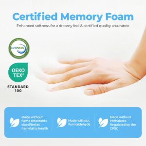 NEO SLEEP 10 Inch King Cooling Gel Memory Foam Medium Firm Mattress Cool Sleep Pressure Relief CertiPUR-US Certified Mattress-in-a-Box Kids and Adults No Fiberglass (King, 10 in)