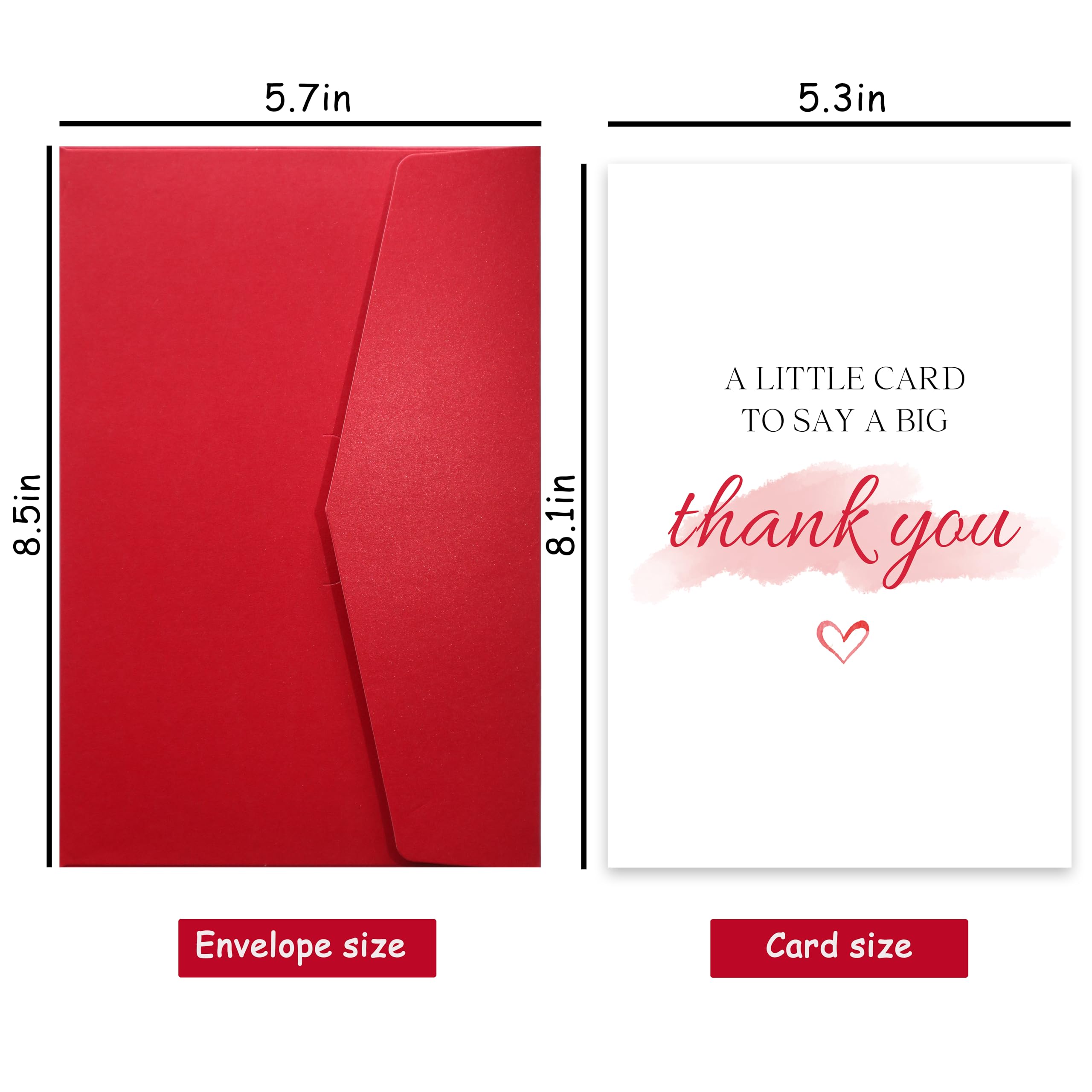 Simple Thank You Card for Him Her, Thank You Gifts Card for Mentor Boss, Lovely Thank You Card for Mom Dad, A Little Card to Say A Big Thank You