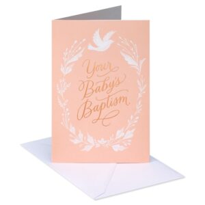 american greetings baptism card (wonderful joy ahead)