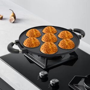 Large Aperture Takoyaki Pan,7 Holes Takoyaki Maker,Nonstick Baking Cake Mould For Home,Bakery,Cafe, Food Store