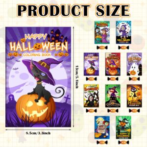 Cholemy 100 Pcs Halloween Coloring Book Mini Coloring Books Holiday Small Coloring Books Party Favors Party Supplies Goodie Bags Stuffer Birthday