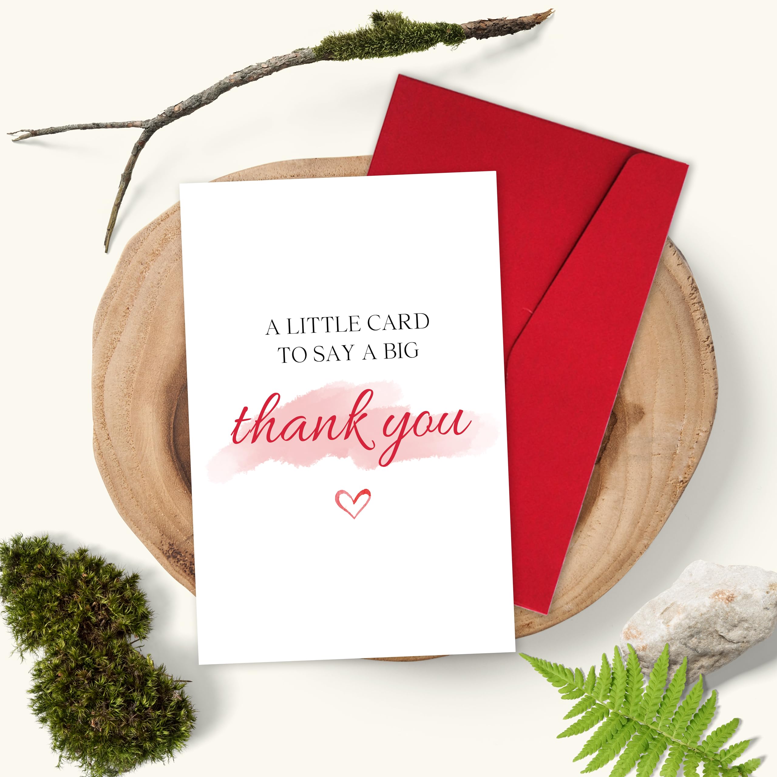 Simple Thank You Card for Him Her, Thank You Gifts Card for Mentor Boss, Lovely Thank You Card for Mom Dad, A Little Card to Say A Big Thank You