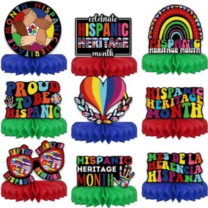 hispanic heritage month decorations latin american 3d double side toppers paper fans hispanic heritage honeycomb table centerpiece national hispanic heritage month decorations for school classroom