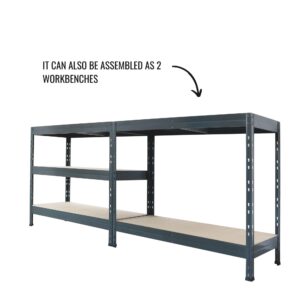 AR Shelving Heavy-Duty Garage Shelving, 5-Shelf Unit, 800-Lb. Capacity Per Shelf, 36in.W x 18in.D x 70in.H, Model# TR18C505KGEDD9G00