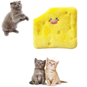 dog toy, squeaky dog toys,dog puzzle toys, puppy chew toys,cheese shape food puzzle toys for cats dogs,food themed squeaker chew toy, great for puppies & small, medium dogs (yellow)