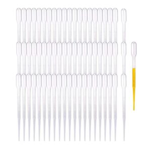 Disposable graduated plastic pipettes for scientific experiments, essential oils, cosmetic tools, DIY art (200pc)