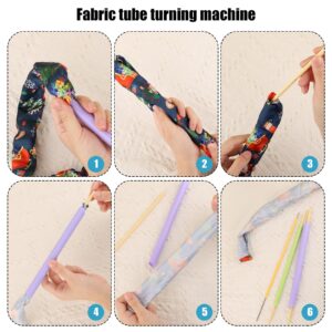 17pcs Quick Turn Fabric Set, Multifunctional Fast Turn Tube Turners for Sewing Quick Turn Fabric Tube Turning Tool Fabric Tube Turning Kits for Crafts DIY Knitting Gift