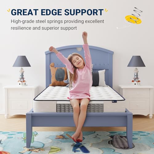 Avenco 6 Inch Twin XL Mattress, Twin XL Bed Mattress in a Box, Medium Soft, Breathable Fabric Cover & Adaptive Support, CertiPUR-US Certified, Twin XL Size Mattress in Guest and Kids Bedroom