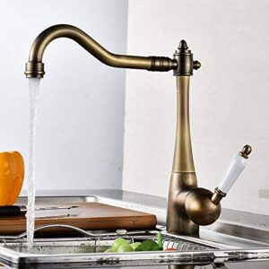 nostalgie kitchen rustic faucet kitchen faucet tap mixer tap mixer tap sink with water-tap brass handles 360 adjustable)/antique