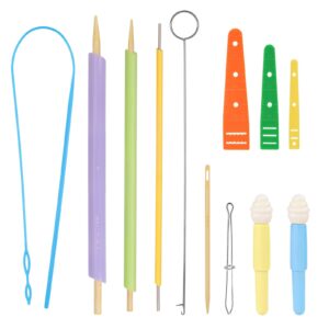 15pcs quick turn fabric set, quick turn fabric tube turning tool multifunctional fast turn tube turners for sewing fabric tube turning kits for crafts diy knitting accessories