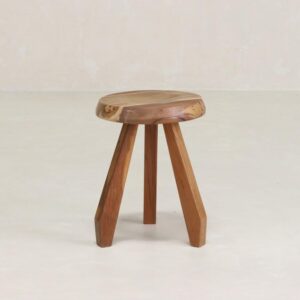 FHCKIG Milking Stool,stool,plant stand (Dark Teak Oil)