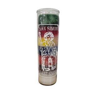 generic san simon 7 color 7 day ritual glass candle