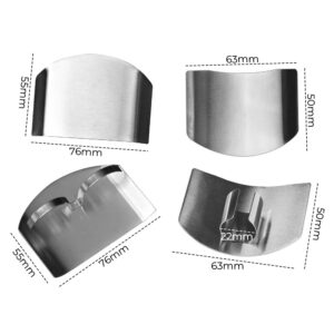 Stainless Steel Finger Guard, Finger Protector for Cutting Food, Multifunctional Finger Guards for Cutting Food, Kitchen Tool Finger Guards Protector for Slicing Dicing (Single Finger-1pcs)