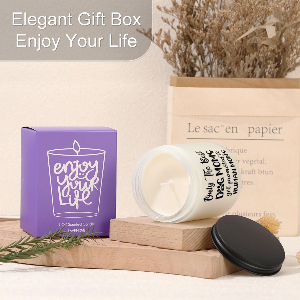 New Mom Gifts Pregnancy Gifts Best Gifts for Expecting Mom First Time Mom Gifts New Mom Gifts After Birth Mom to Be Gift Scented Candles Lavender