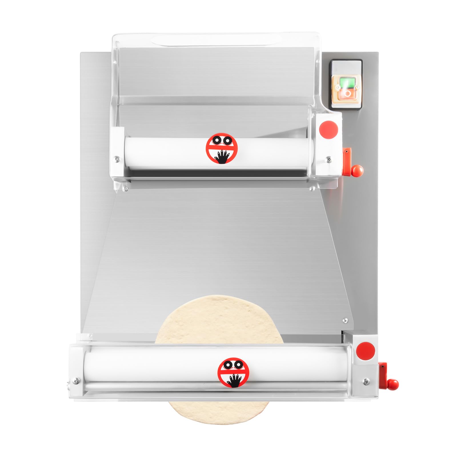 WUSILILU 3-15in Commercial Pizza Dough Roller Sheeter, 370W Commercial Pastry Press Making Machine Automatic Pizza Presses Maker Equipment for Bakeries, Pizzerias, Restaurants, Kitchens