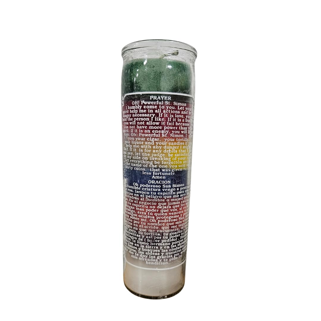 Generic San Simon 7 Color 7 Day Ritual Glass Candle