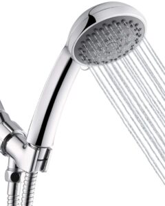 shower head, axioblis 5 function high pressure handheld showerhead with shower hose and adjustable bracket, velynda