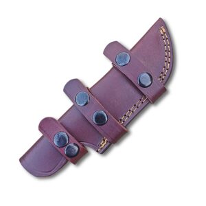 JNR Traders Handmade Top Grain Leather Knife Sheath 4 inch Blade - Horizontal Knife Sheath for Belt sh503