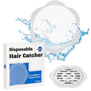 25pcs disposable drain covers mesh stickers,shower hair catchers sink strainers,protector for bathroom,tub,flat,sinks,strainer,bath 4 inch heipoklife