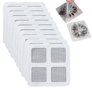 50pcs disposable shower drain hair catcher,tub shower bathtub bathroom sink drain strainer,bathtub shower drain cover,drain mesh cover,disposable drain covers bathroom tub shower,floor drain sticker