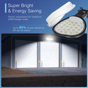 OKPRO LED Barn Lights Outdoor - Dusk to Dawn Outdoor Lighting with Photocell, 150W 15000LM Area Light with Cord 2.6ft, 6500K Daylight Street Light, AC100-120V IP65 Waterproof LED Barn Light (4 Pack)