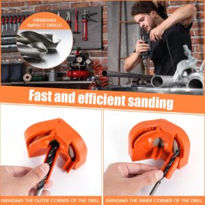 Drill Bit Sharpener Multipurpose Drill Bit Grinding Sharpener for All Bits Electric Drill Bit Sharpening Tool with Power Drill Drill Bit Sharpener Grinder Use for Hss Masonry Carbide Metal