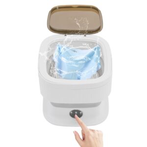 tanaut portable washing machine,10l mini foldable washing machine with 3 modes deep cleaning half automatic washt, foldable washing machine with soft spin dry for apartments, dormitories, hotels