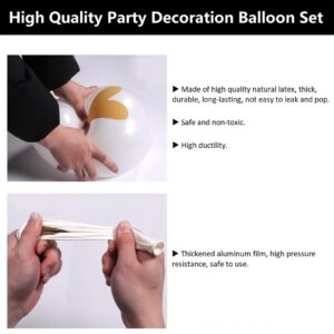 100Pcs Wedding Balloons, 100 Pieces 12 Inch White Just Married Thickened Latex Balloons for for Wedding Marriage Proposal Bachelorette Party Decoration Bridal Shower Engagement Valentines Anniversary