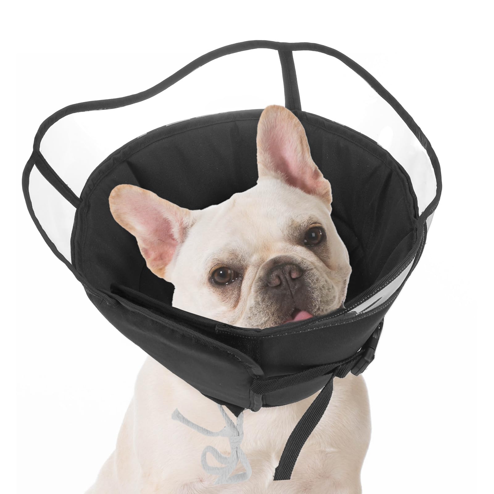 SCENEREAL Dog Cone for Dogs After Surgery, Adjustable Dog Cone Collar Alternative to Stop Licking for Wound Care, Spay, Neuter, Soft Recovery Cone for Medium Large Size Dog, E-Collar Neck Collar