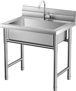 stainless utility sink freestanding outdoor with hose hook up kitchen single stainless sinks(20inch)