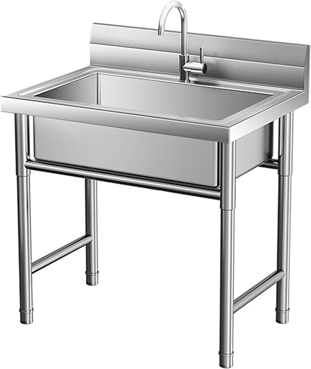 Stainless utility sink freestanding outdoor with hose hook up kitchen single stainless Sinks(20Inch)