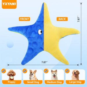 YXYANI Squeaky Dog Toys for Dogs Starfish Squeaky Dog Toys Plush Dog Toys with Soft Fabric Pet Toys for Small, Medium, and Large Dogs Puppy Toys to Keep Them Busy