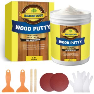 wood filler,wood putty - wood putty filler, wood filler paintable, wood furniture repair kit can quickly repair damaged holes, cracks and chips. white wood filler - 9.87 ounce (white)