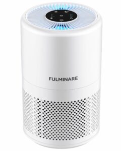 fulminare air purifiers for home large room, 1095 ft² coverage, true hepa air purifier for bedroom, pets, smokers, pm2.5, vocs... air cleaner with auto variable frequency, sleep mode, timer