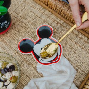 Disney Mickey Mouse Sculpted Ceramic Spoon Rest Holder | Kitchen Organizer For Utensils To Keep Countertop Clean