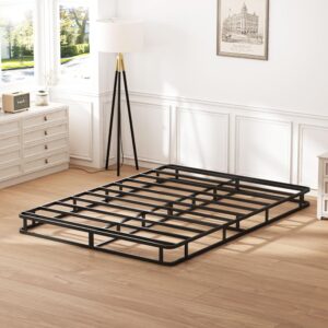 full box spring 5 inch, heavy duty metal box spring bed base with easy assembly, mattress foundation full, strong metal frame, noise free, 3000lbs max weight capacity