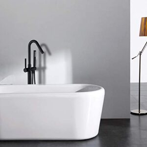 freestanding bathtub faucet with hand shower