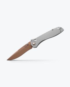 benchmade - seven ten edc knife with gray aluminum handles (710fe-24)