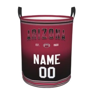 custom football laundry hamper, personalized laundry hamper with custom names and numbers, gifts for men's and women's football fans