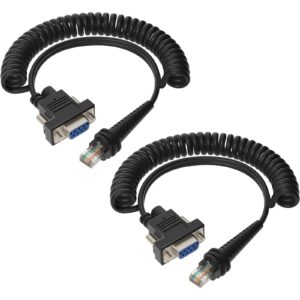 16ft barcode scanner cable rj45 rs232 to rj45 cable for honeywell 1900 cable 1200g 1202g 1250g 1280i 1300g 1400g 1450g 1452g 1470g 1900ghd 1900gsr 1902ghd 1902gsr 1950ghd 1980i 1472g power cord (2)