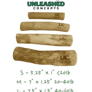 Unleashed Concepts Natural Coffee Wood chew for Dogs (Small)