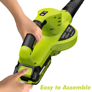 LAZYBOI Battery 21V 2.0Ah, Replacement Lithium-ion Battery Cordless Leaf Blower, Long Life Battery Work with Fast Charging (Charger Not Included)