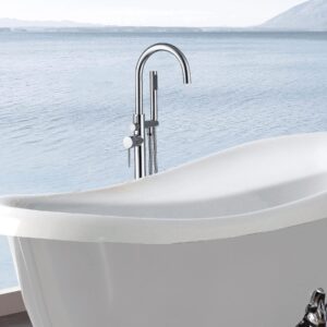 Freestanding Bathtub Faucet with Hand Shower