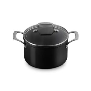 Le Creuset Essential Non-Stick Ceramic Stockpot with Glass Lid, 4 qt.​