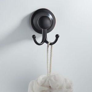 PEONYBATH Black Bathroom Robe Hooks, Towel Hooks Holder, Wall Mounted Bathroom Hardware Accessories,Oil Rubble Bronze